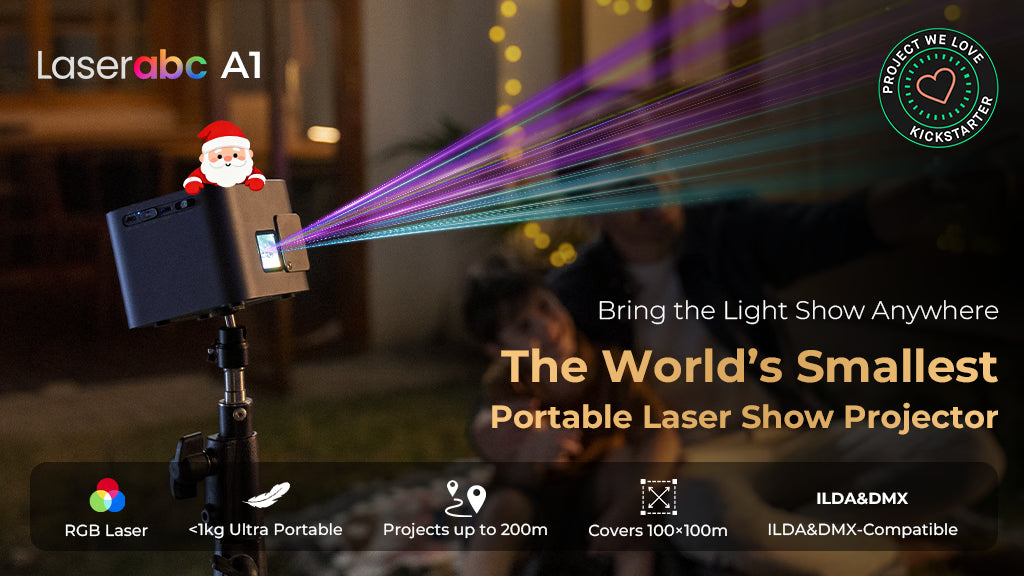 The World’s Smallest Portable Laser Show Projector – Backerrock