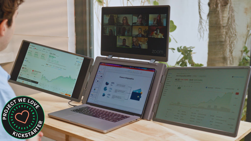 MagHub Quad Max | The 18.5" Portable Triple-Screen Display – Backerrock